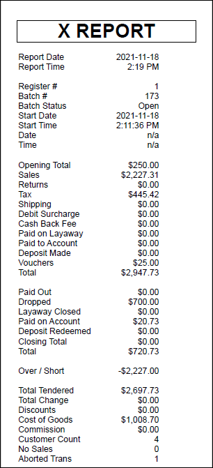 Generating X, Z, and ZZ reports – RMH (Retail Management Hero) Support