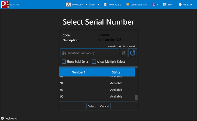 Selling vouchers – RMH (Retail Management Hero) Support