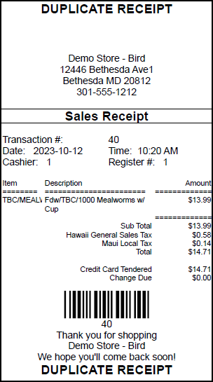 Reprinting receipts – RMH (Retail Management Hero) Support