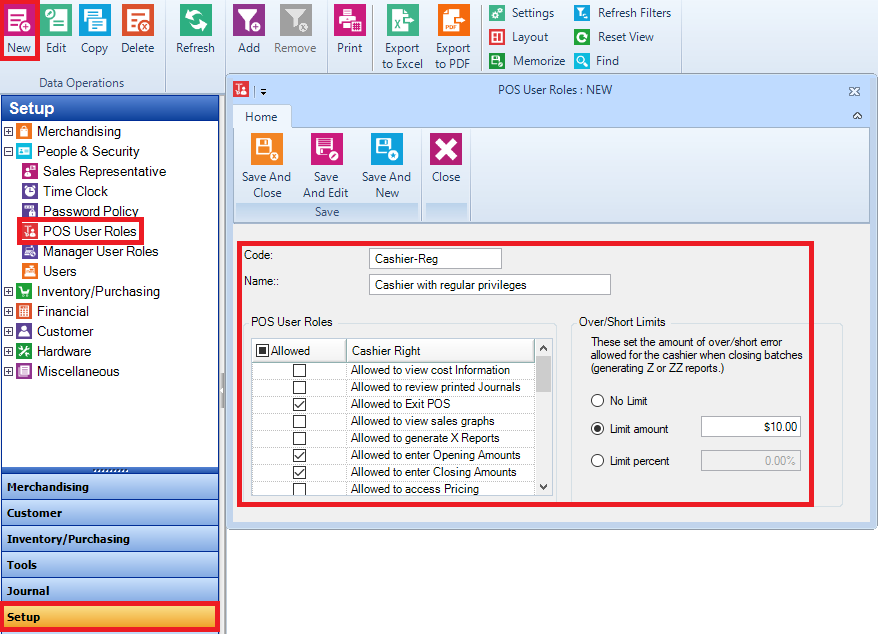 Setting up cashier user roles – RMH (Retail Management Hero) Support