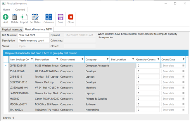 Generating the physical inventory count file – RMH (Retail Management Hero) Support