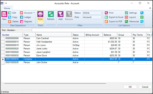 Selecting a billing AR account – RMH (Retail Management Hero) Support